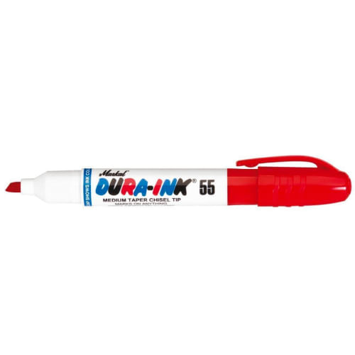 Marcador de tinta, Dura ink 55, Rojo, Paquete 12- 48 pzs, Punta de ...