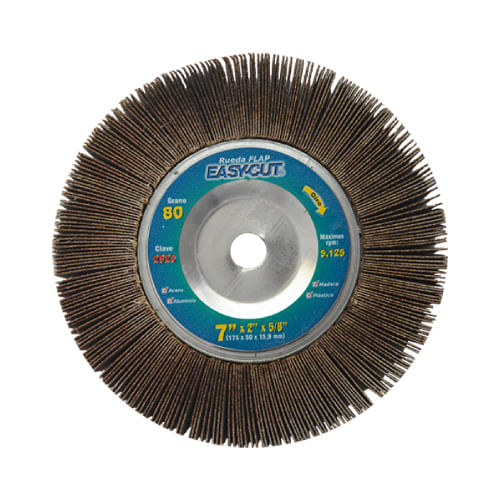 CARDA DE LIJA ,Espesor 2",Diámetro 7",Grano 80 46-2925