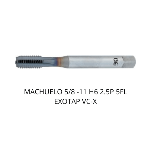 MACHUELO 5/8 -11 H6 2.5P 5FL EXOTAP VC-X, 1005113808, OSG & ROYCO